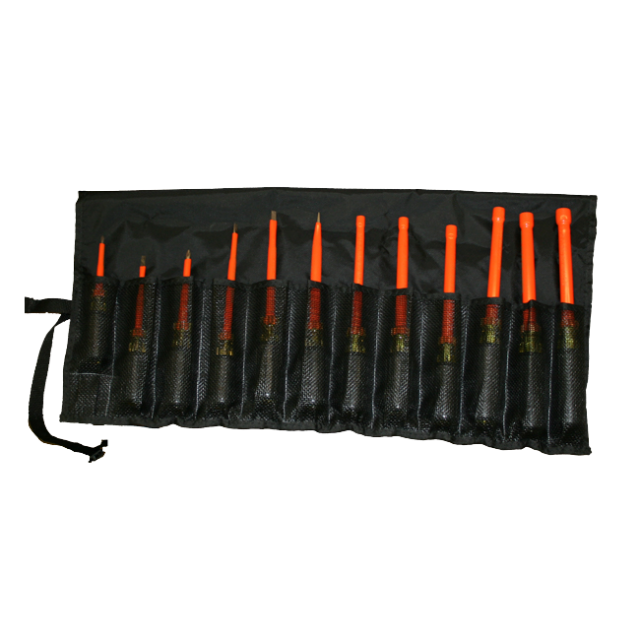 Nut Driver/Screwdriver Roll: 12 Piece - Cementex